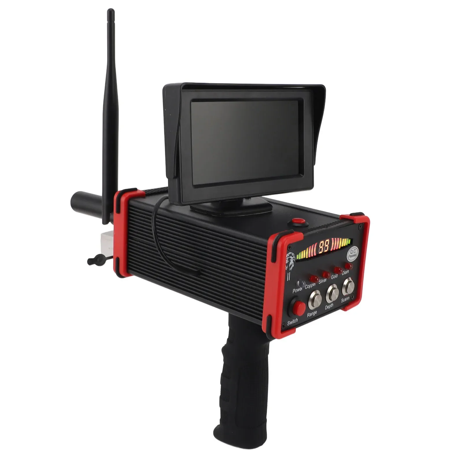 Metal Detector Underground Metal Scanner with Display 1000m Range 15m ...