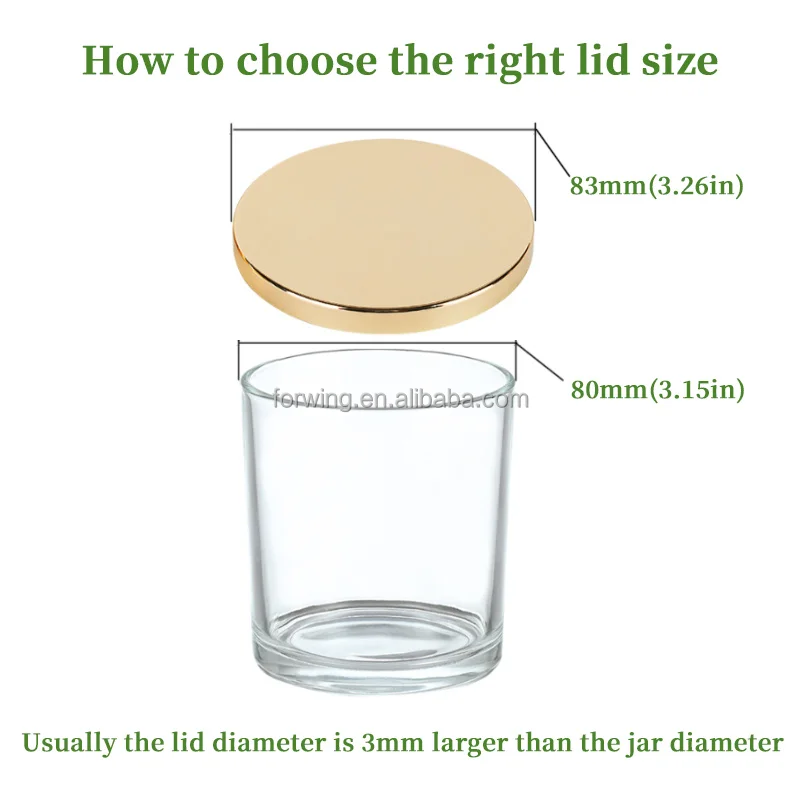 Wholesale Custom Glass Jar Lids - Elegant Metal Covers