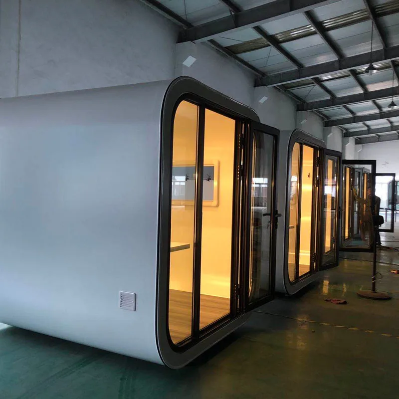 Mobile Office Container Luxury apple Cabin Pod Movable Living Room ...
