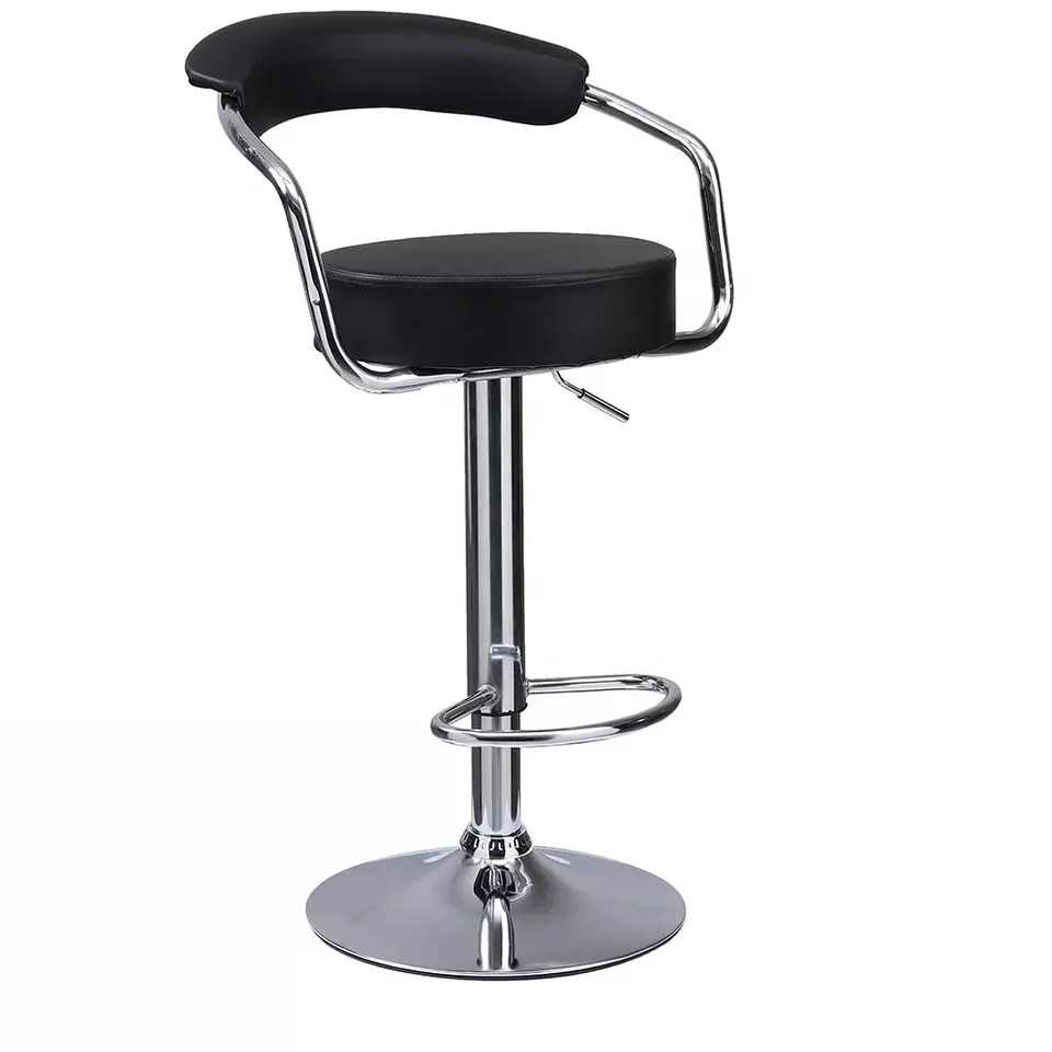 White Modern Bar Furniture Lift Swivel Cashier Counter High Chairs Dine ...