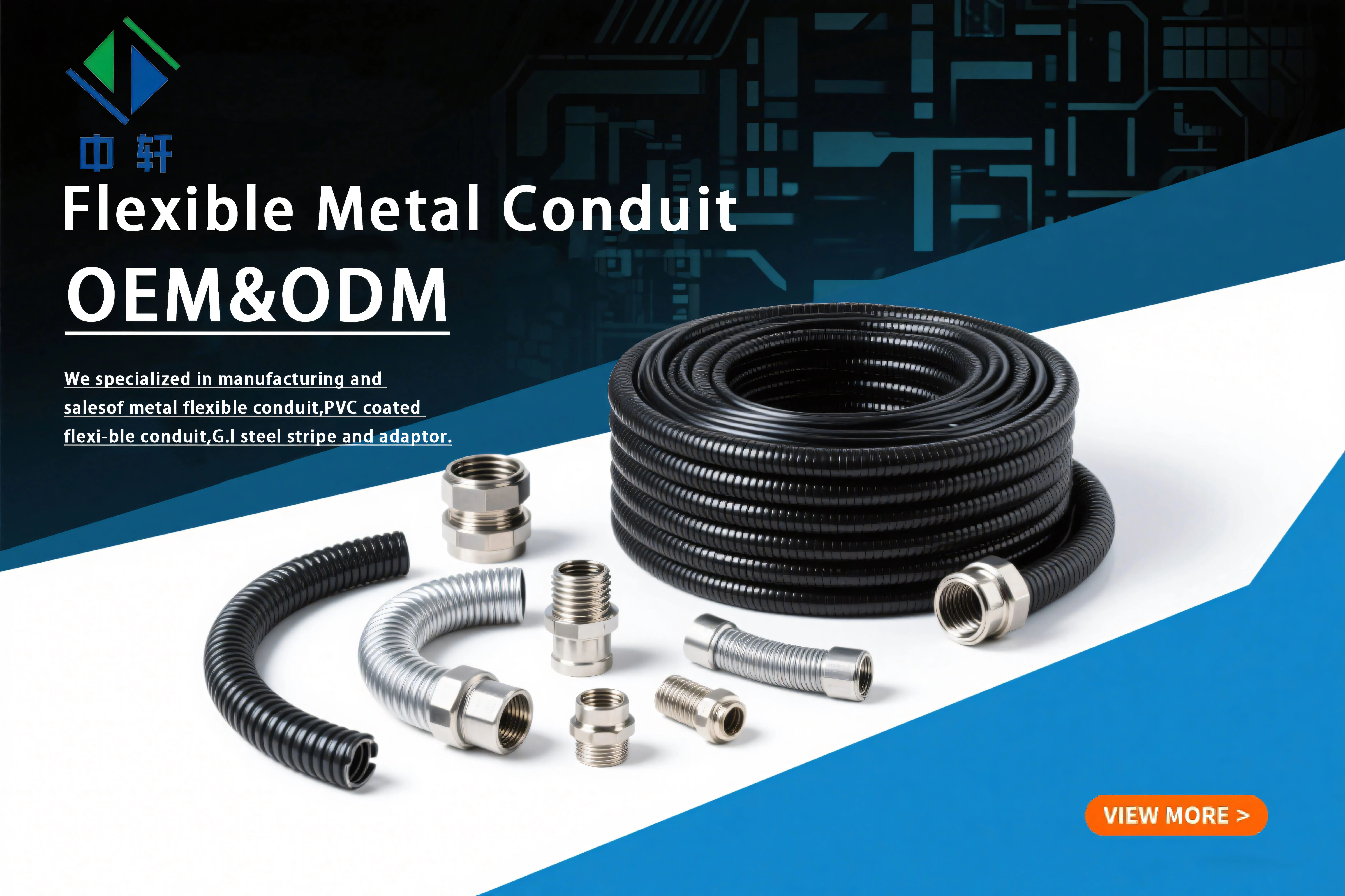 Dip Galvanized Flexible Electrical Wire Conduit PE Steel Conduits ...