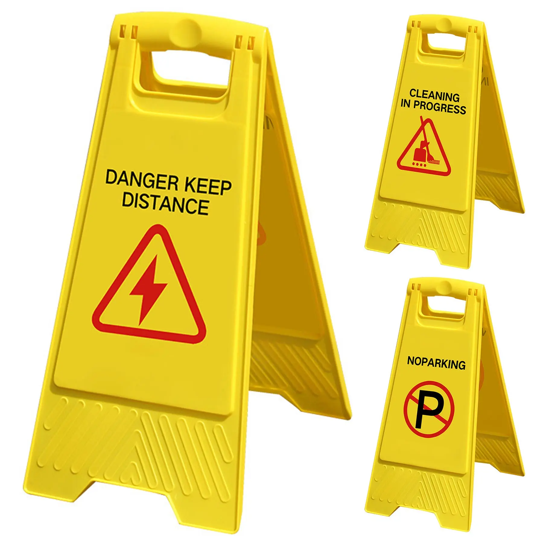 Custom Pavement Foldable Plastic Yellow A Shape Safety Warning Sign ...