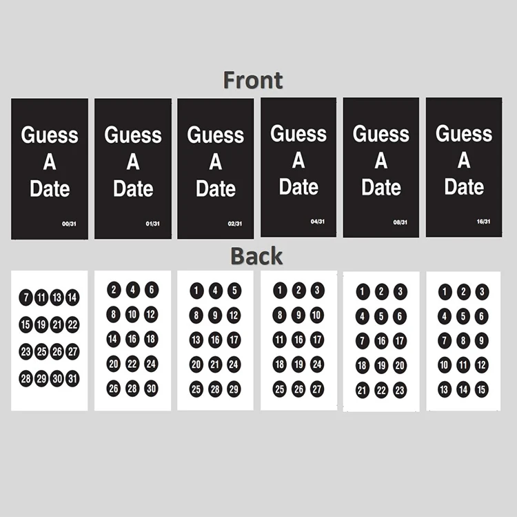 Classic Magic Playing Card Guess A Date Prediction Gimmick Card Magic ...