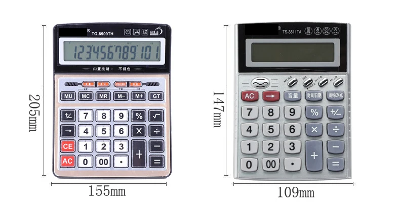 Color Calculator Desktop Bright Lcd Lear Display Dual Power Handheld ...