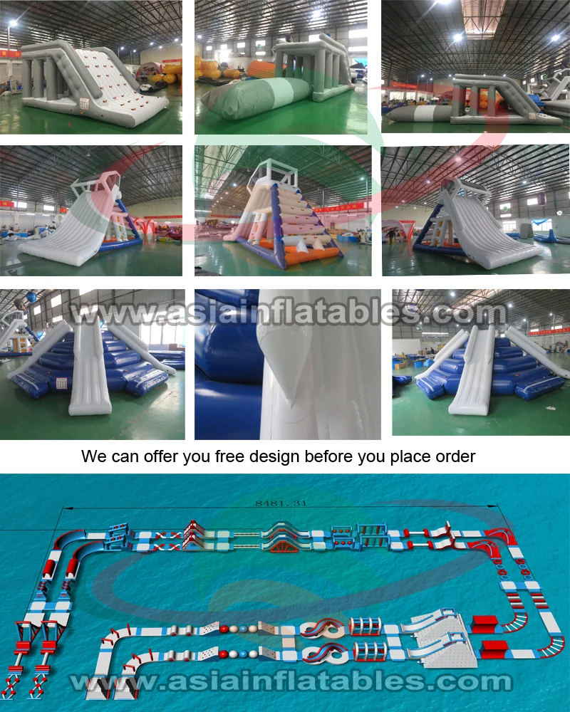 Large Outdoor Inflatable Water Play Equipment Aqua Pool with Floating ...