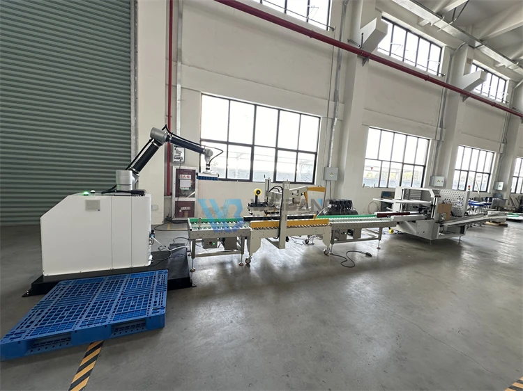 Automated Robotic Palletizing System Robotic Case Packer Palletizer Machine Palletizer Robot ...