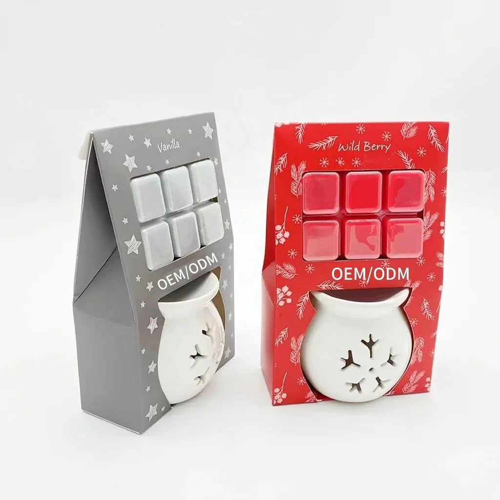 Oem Personalised Clamshells Custom Scented Wax Tarts Cubes Scented Soy ...