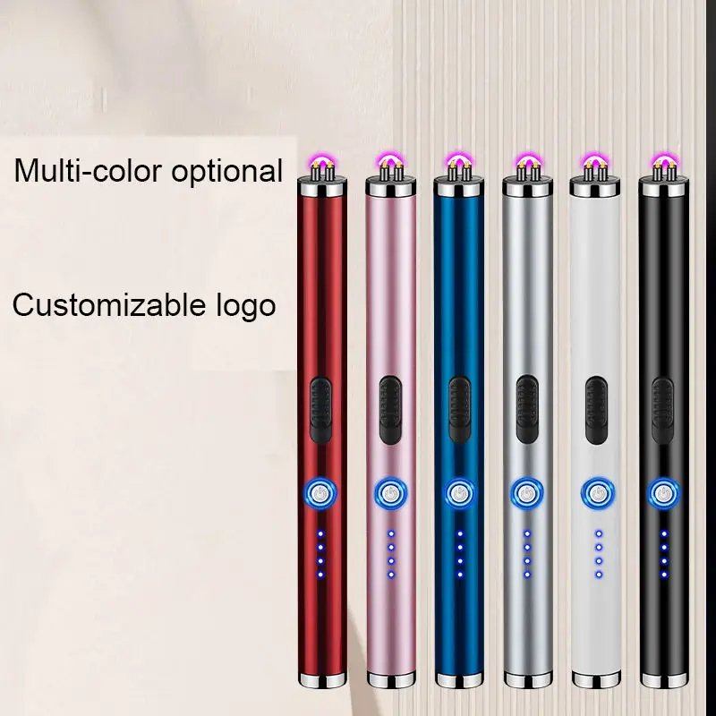 Upgraded Safety Push-pull Switch Usb Arc Lighter Long Neck And Led Real ...