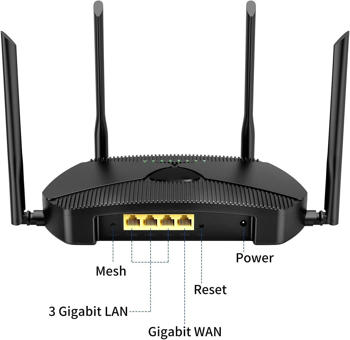 Openwrt Mesh Compatible Ax3000 Router 2.4ghz 5.8ghz Dual Band Support ...
