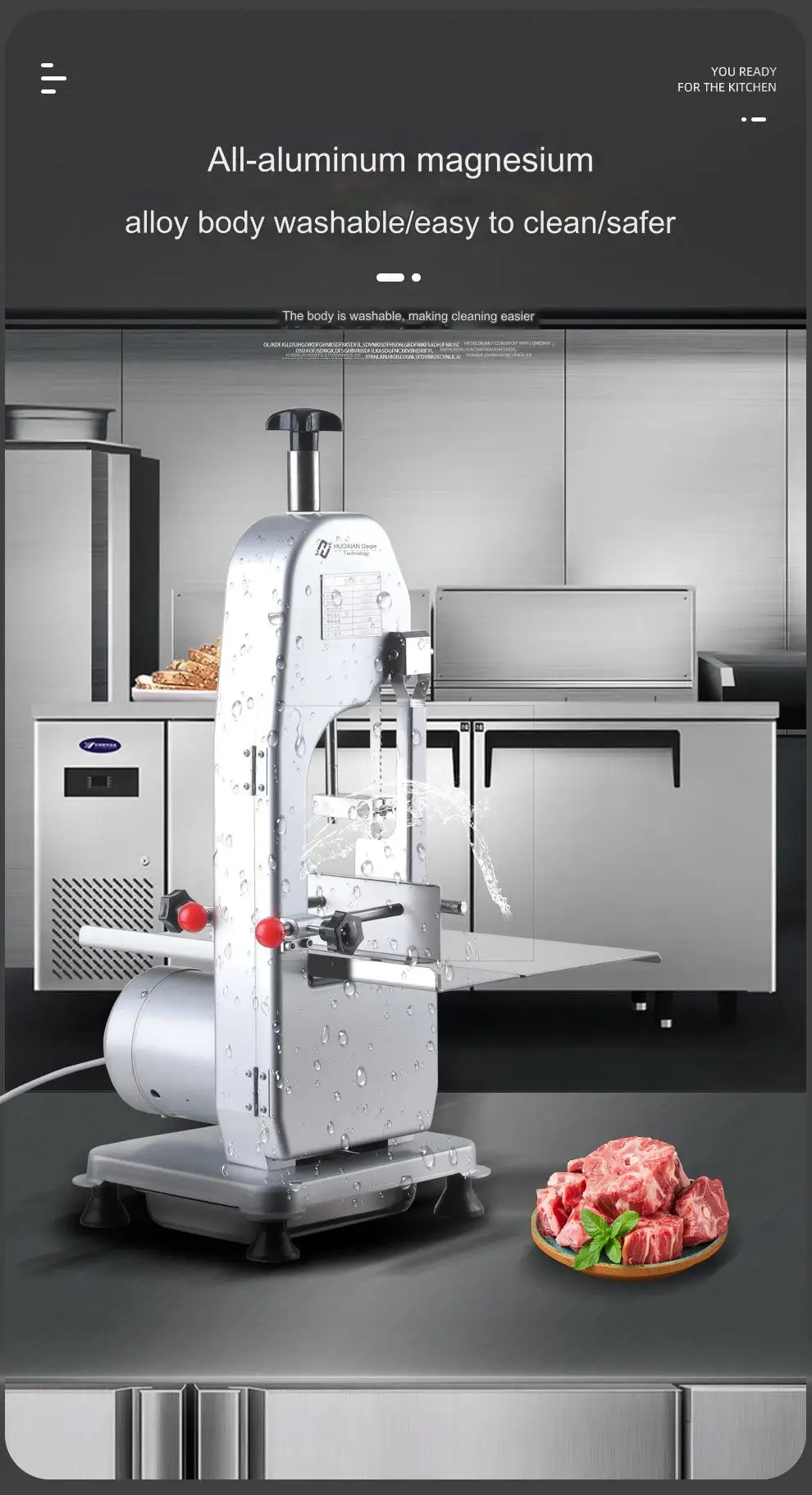 Cut Evenly Butchery Equipment Meat Slicer Preservative Commercial Meat ...