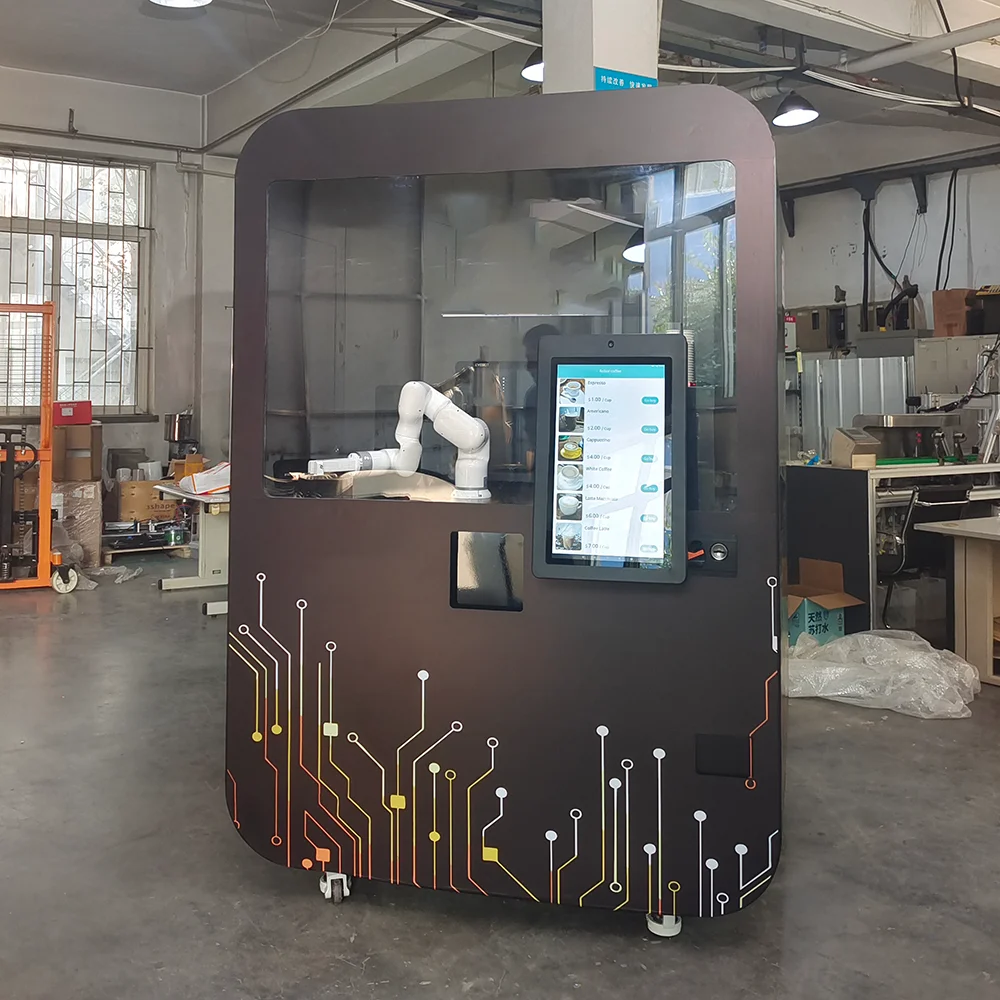 Mini Robot Coffee Kiosk - Smart and Efficient Vending