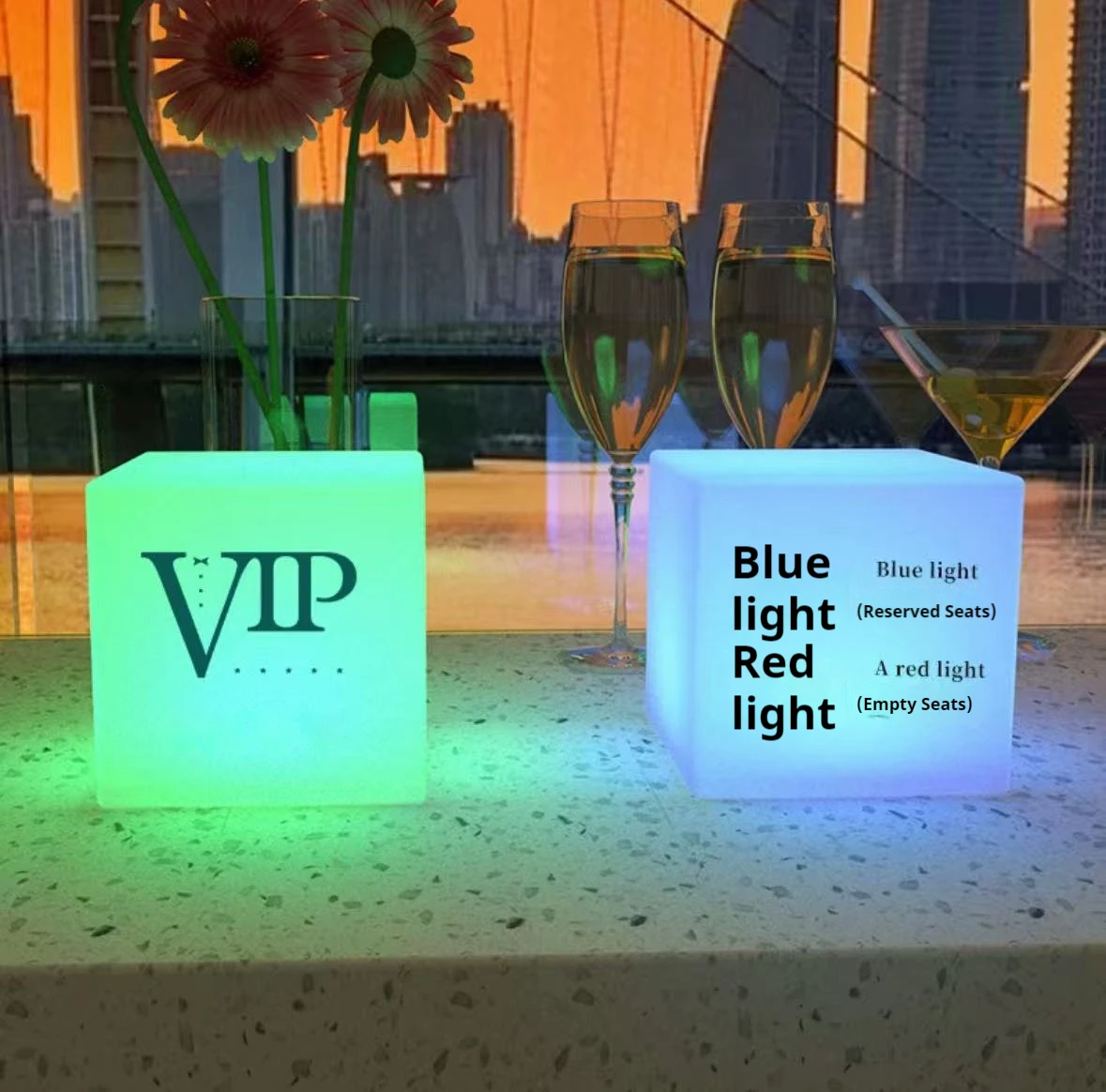 Beautiful Adjustable 40cm RGB LED Cube 20"X20" Home Bar & Mall Use ...