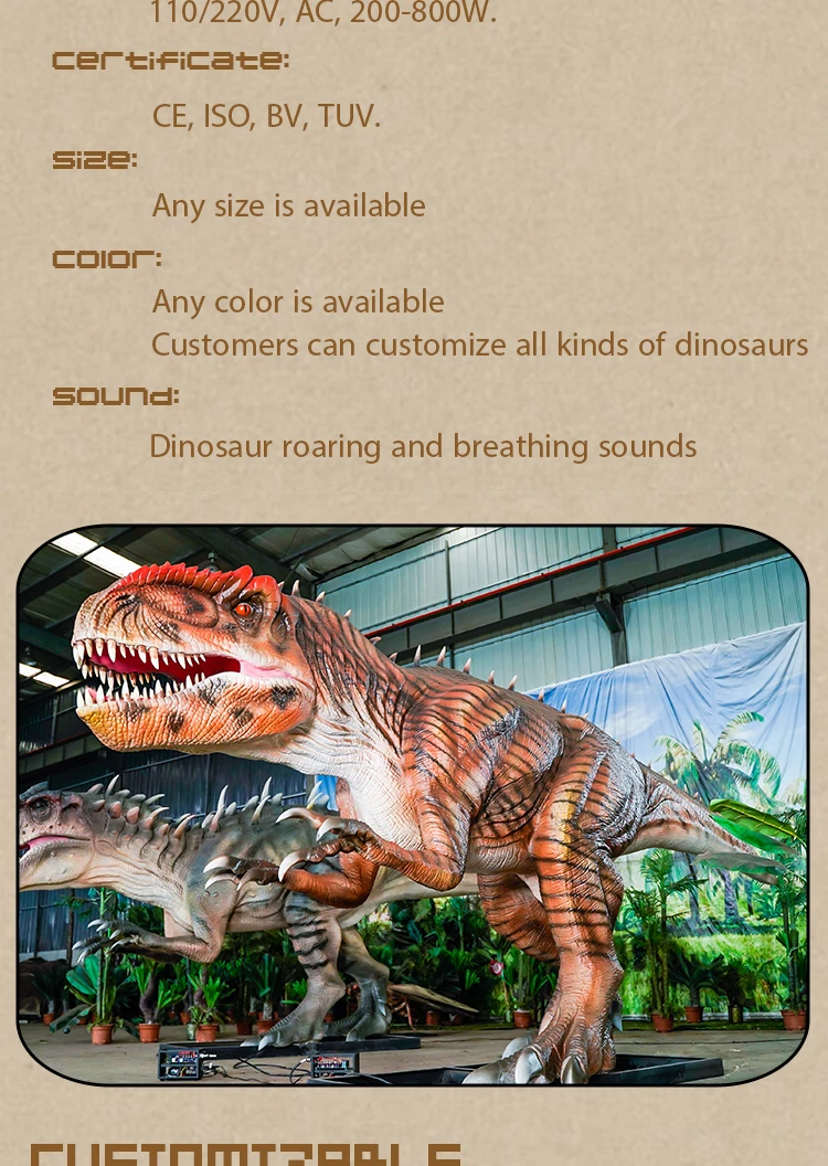 Megalosaurus Artificial Model Outdoors Walking Dinosaurs Amusement Park ...