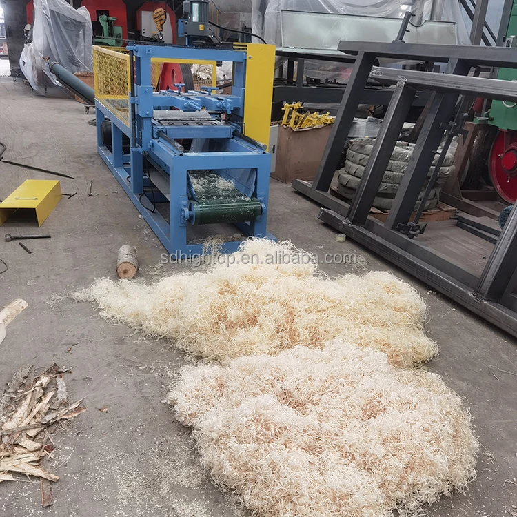 China Factory Supply Animal Bedding Wood Wool Making Machine Excelsior ...
