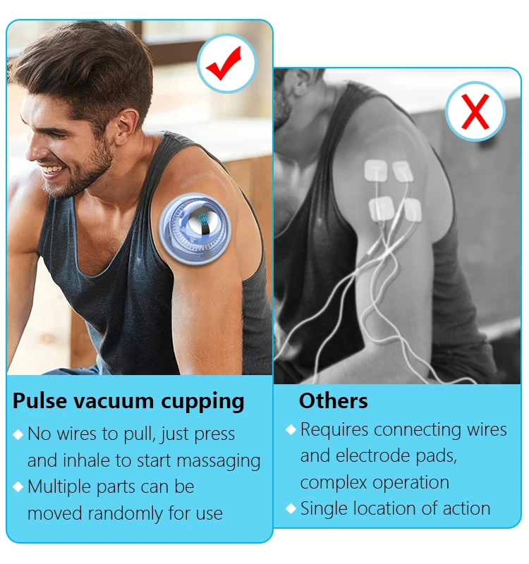Electric Cupping Vacuum Massage Household Stronger Suction Cups Ems ...