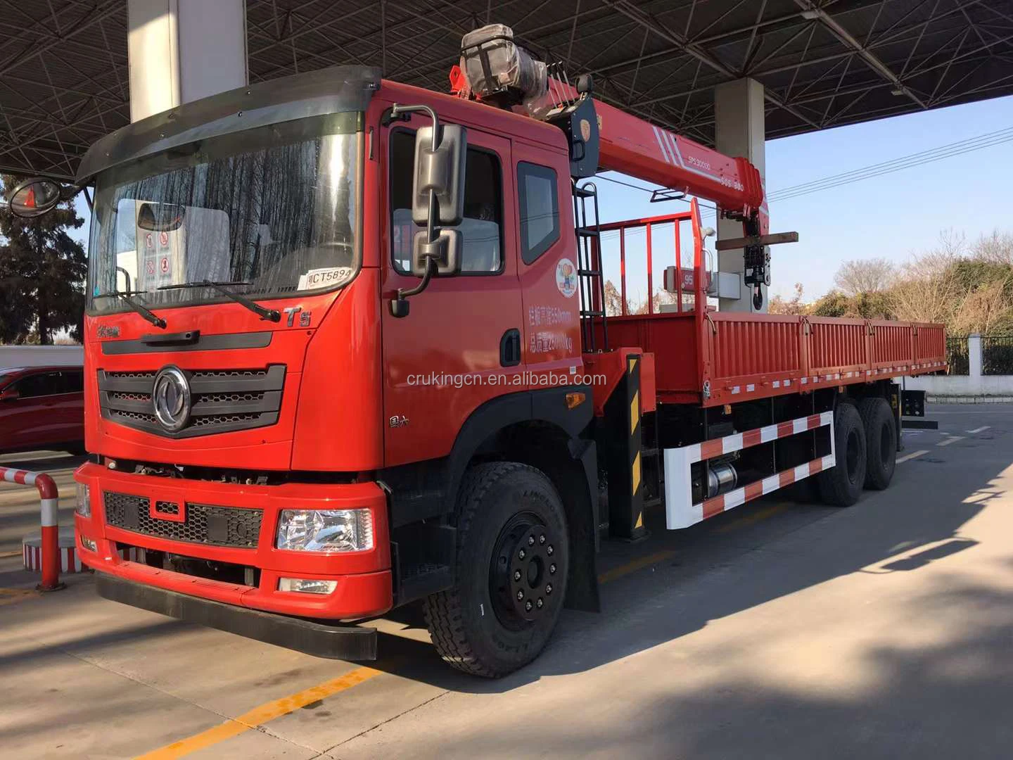 9 Ton Straight Arm Boom Crane 18m Sps20000 Truck Mounted Crane - Buy 9 ...