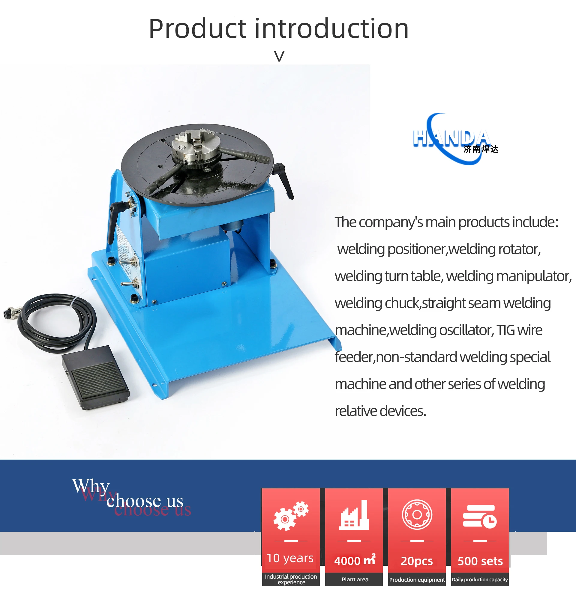 Smallest Welding Positioner 10kg - Easy to Operate