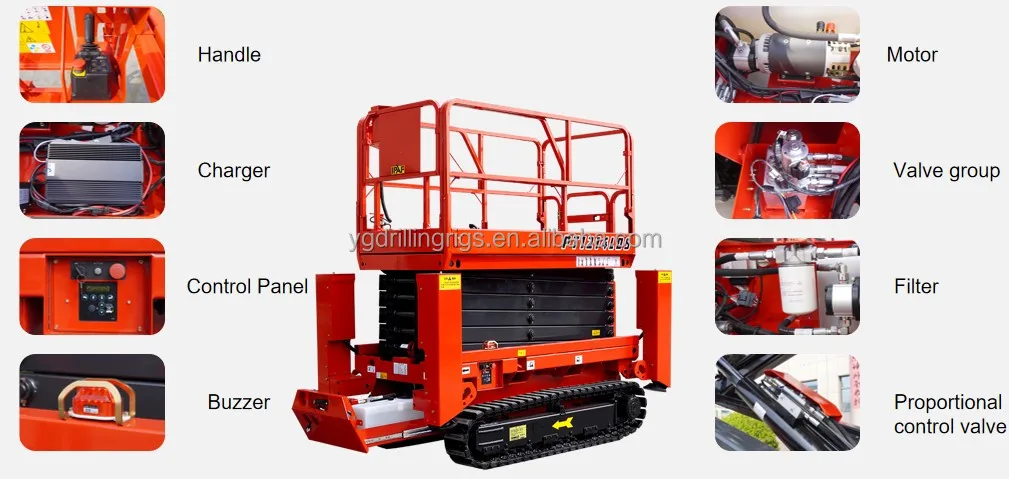 Scissor Lift High Quality Telescopic Hydraulic Lifter Man Lift ...