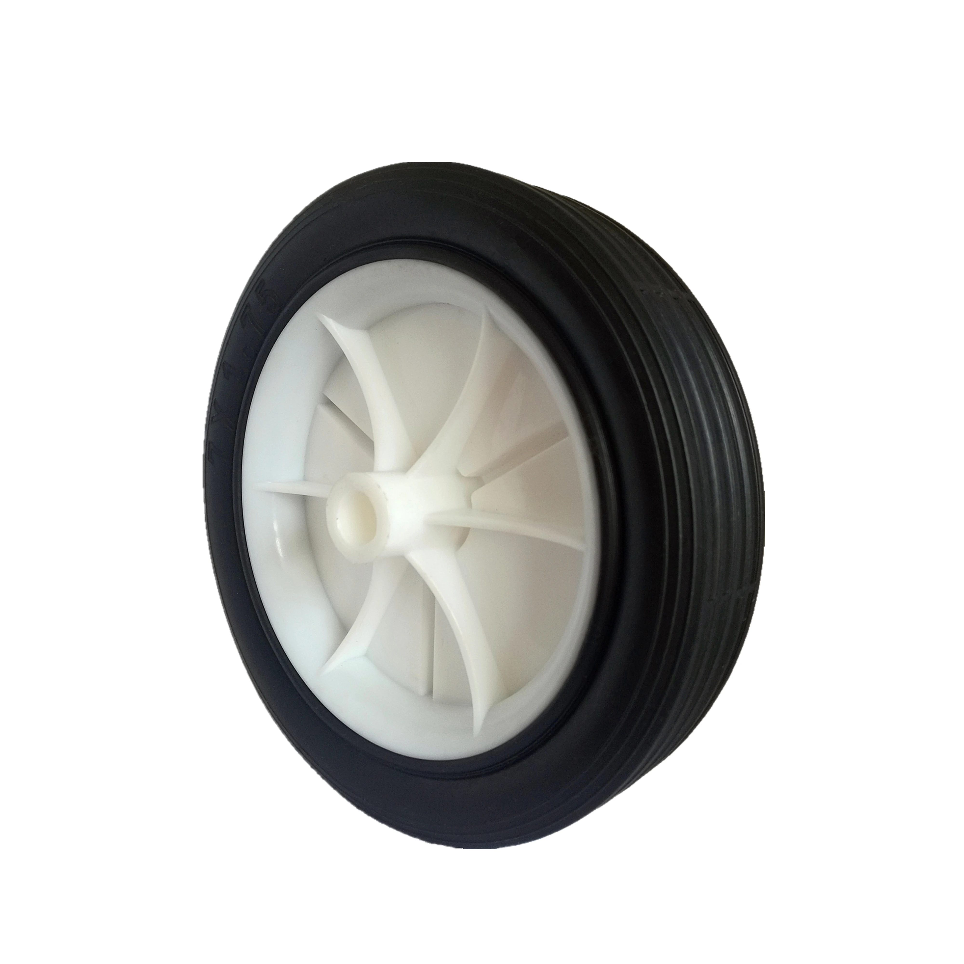 7 Inch Solid Rubber Wheel For Hand Cart,Fishers Mower Wheel,Tiller ...