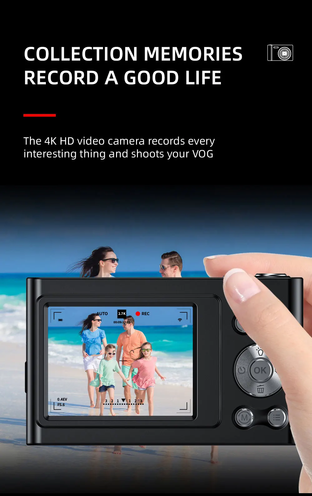 New Arrival Portable Digital Cameras Dslr 2.4 Inch Ips Hd 48mp 4k Vlog ...