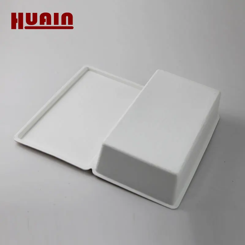 Eco Packaging Rectangular Box Sugarcane Pulp Molded Paper Box 18*10*4.5 ...