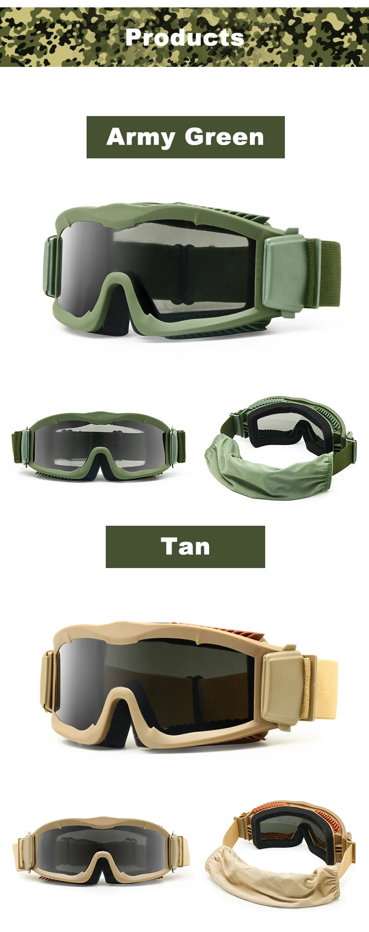 Tactical Glasses Protective Goggles Glasses Tactic Tactical Sunglasses ...