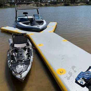 Inflatable Y Shape Pontoon Boat Dock Floating Motor Boat Parking Dock ...