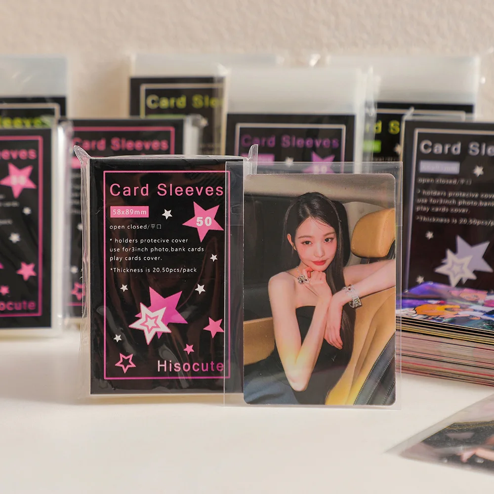 Hot 50pcs/pack Transparent Kpop Toploader Card Photocard Storage Bag ...