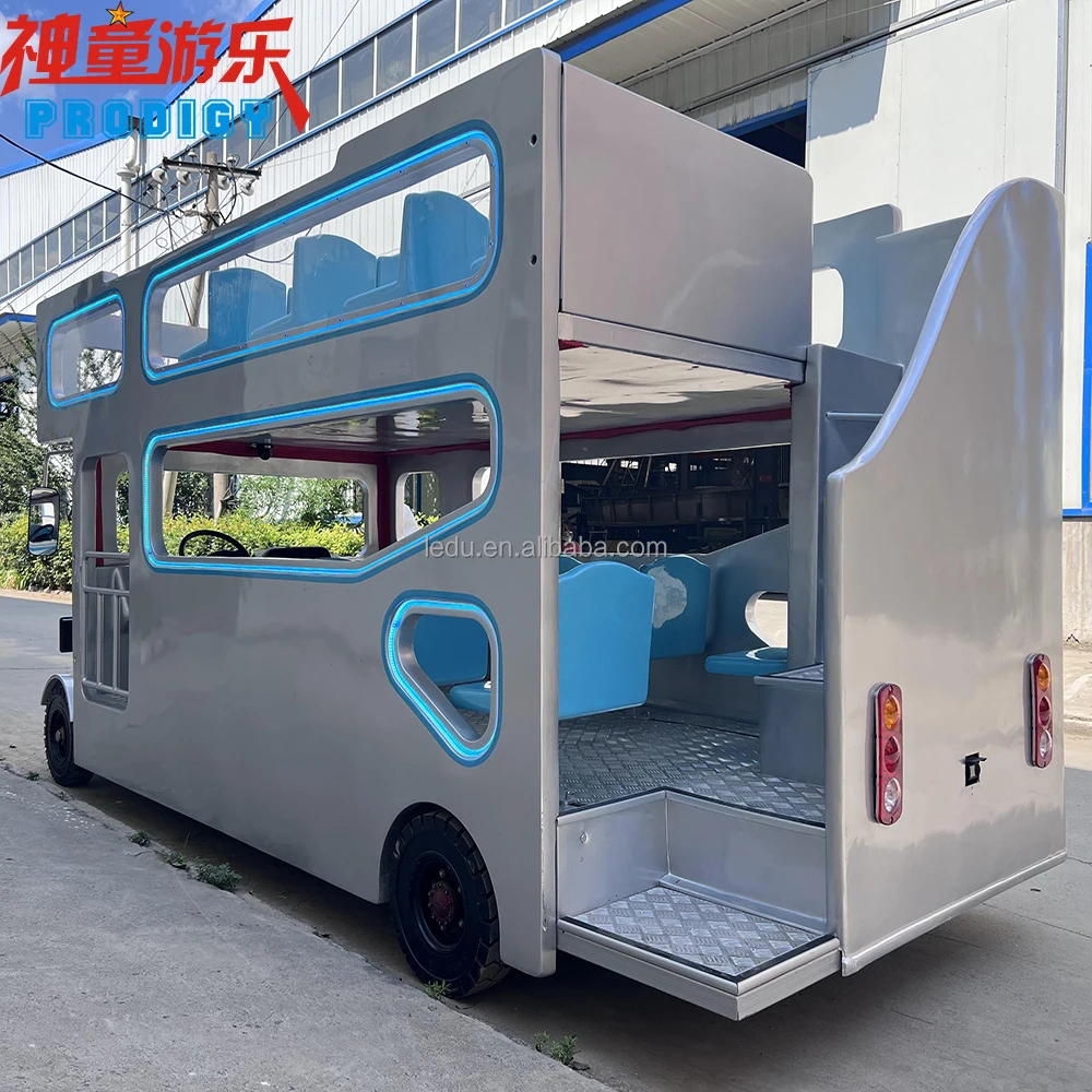 Prodigy Design Double Decker Electric Tourist Bus for Kids & Adults ...