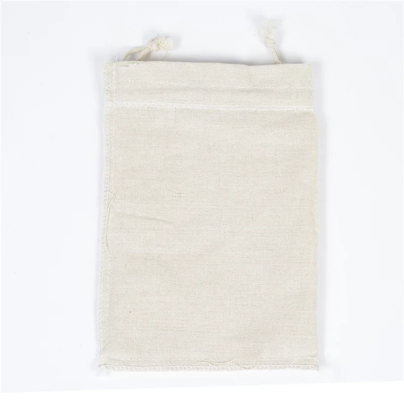 Factory Wholesale Beige Cotton Canvas Double Strings Bag With Customize ...