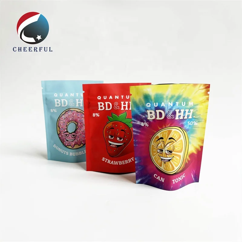 Customized Baggies Logo Heat Seal Candy Gummy 3.5g 7g 1oz Plastic ...
