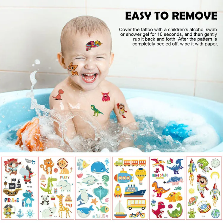 Luminous Tattoos For Kids Mixed Styles Temporary Tattoos Stickers With ...