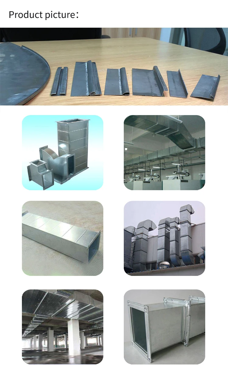 HVAC Duct Lock Forming Machine Multifunctional Sheet Metal Lock Former ...