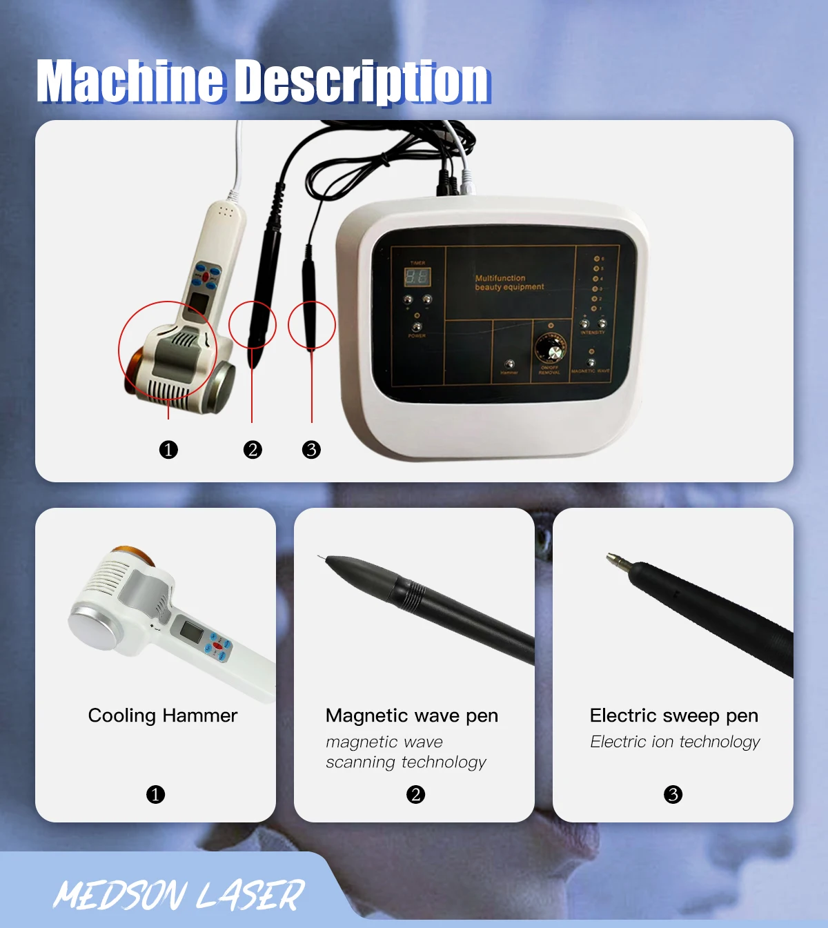 3 In 1 Magnetic Electromagnetic Plasma Pen With Cooling Handle - Buy ...