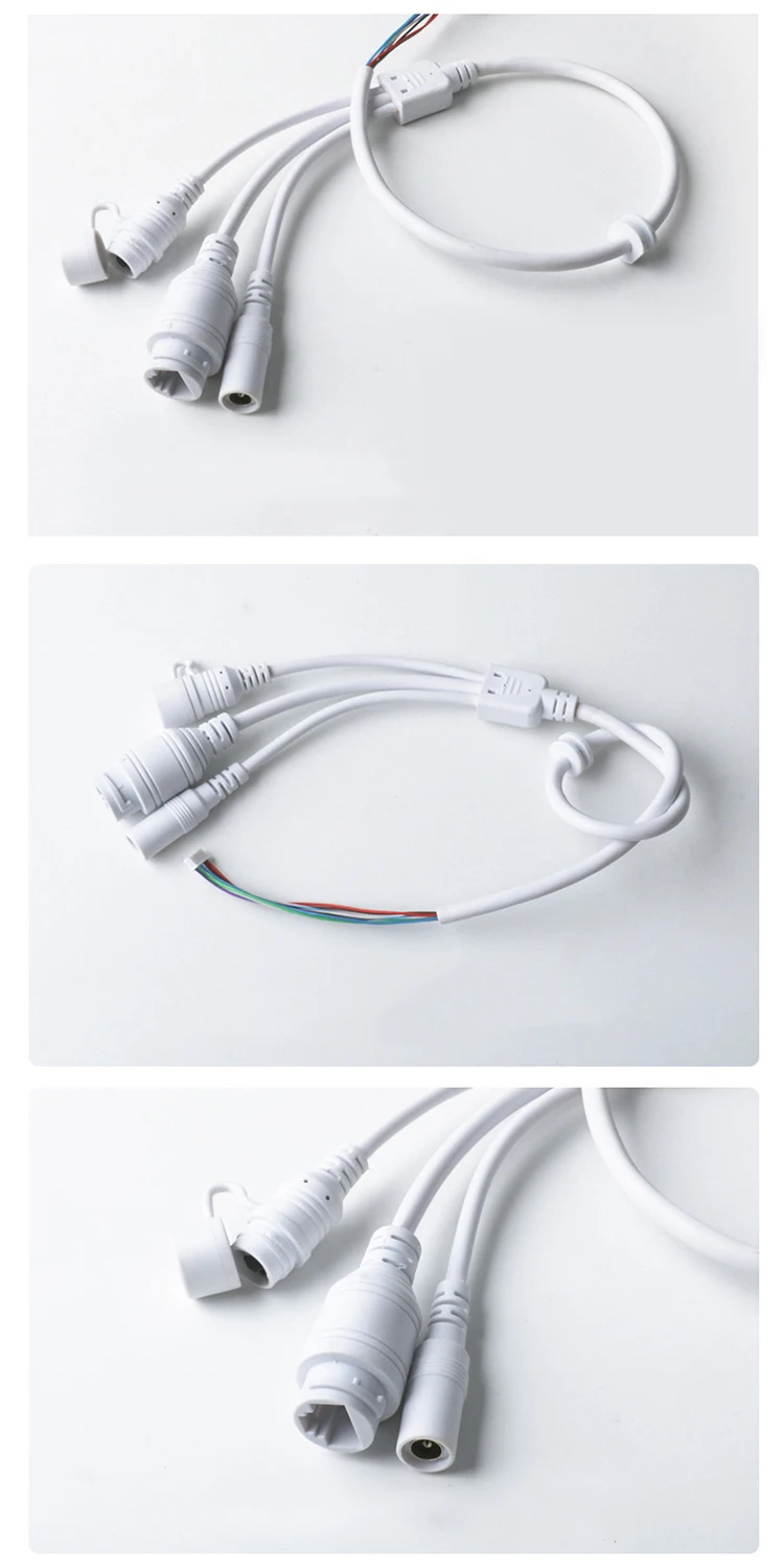11 Pins RJ45+DC Reset Button CCTV Network IP Camera Cable