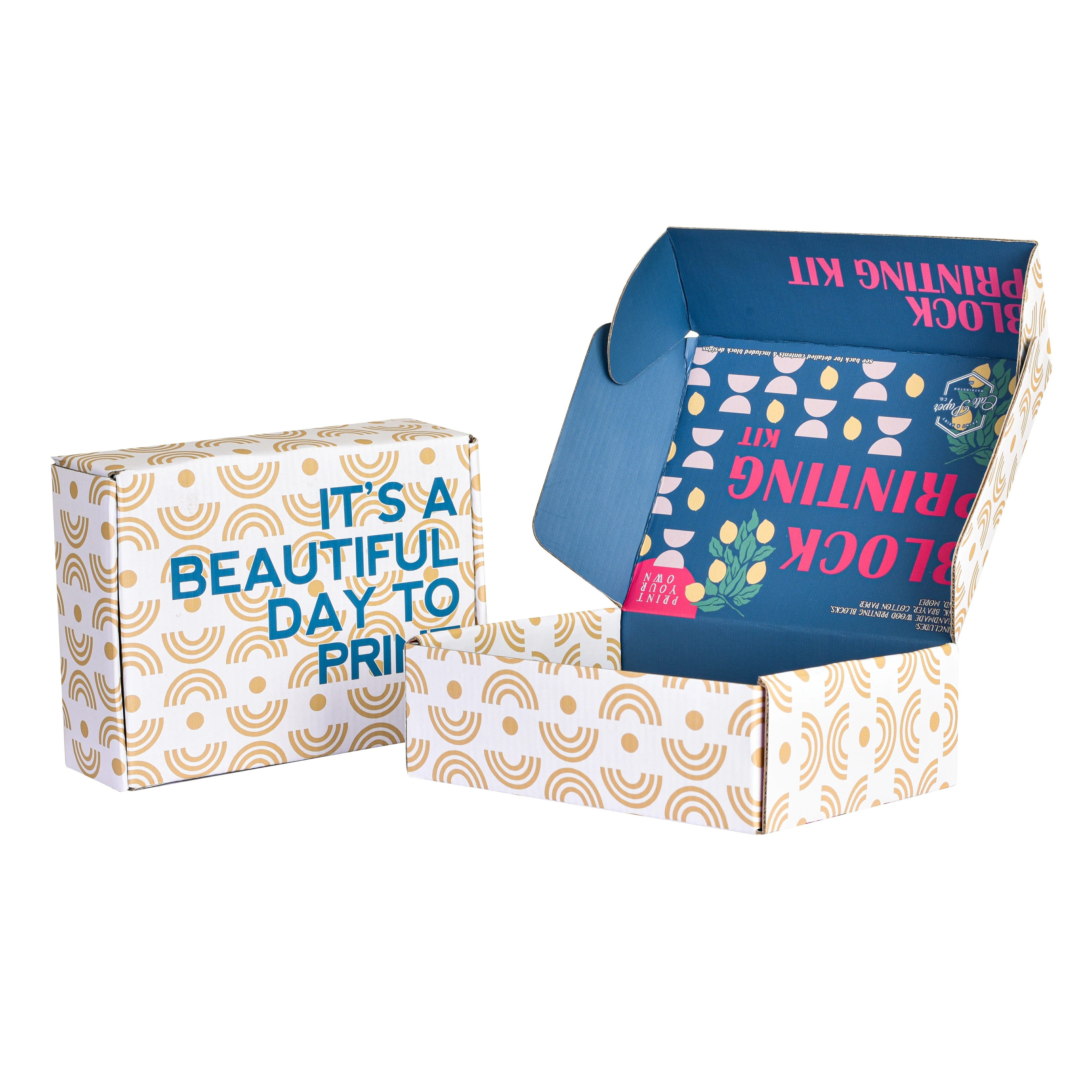 Customizable Logo Kraft Shredded Paper Noodle Mailing Gift Box For ...
