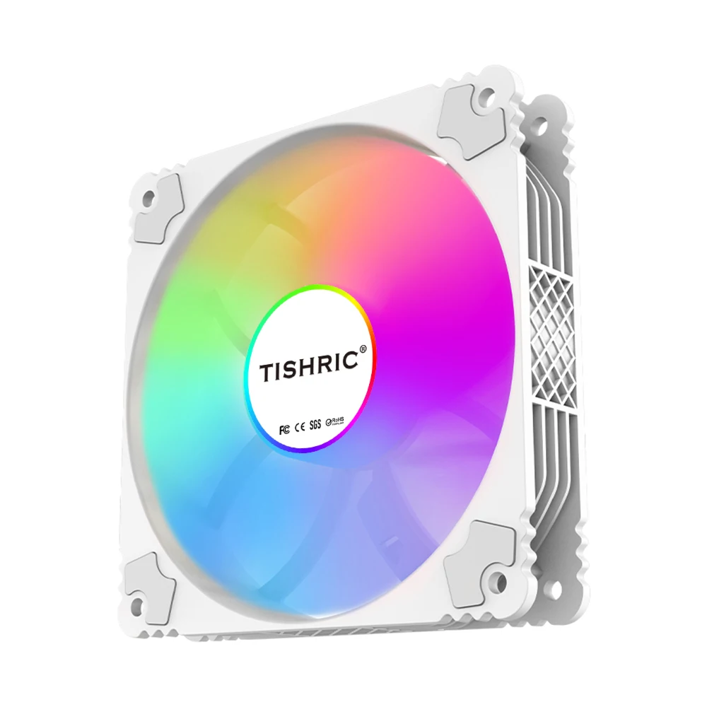 TISHRIC 120mm RGB ARGB Controller Air Cooler for PC Case