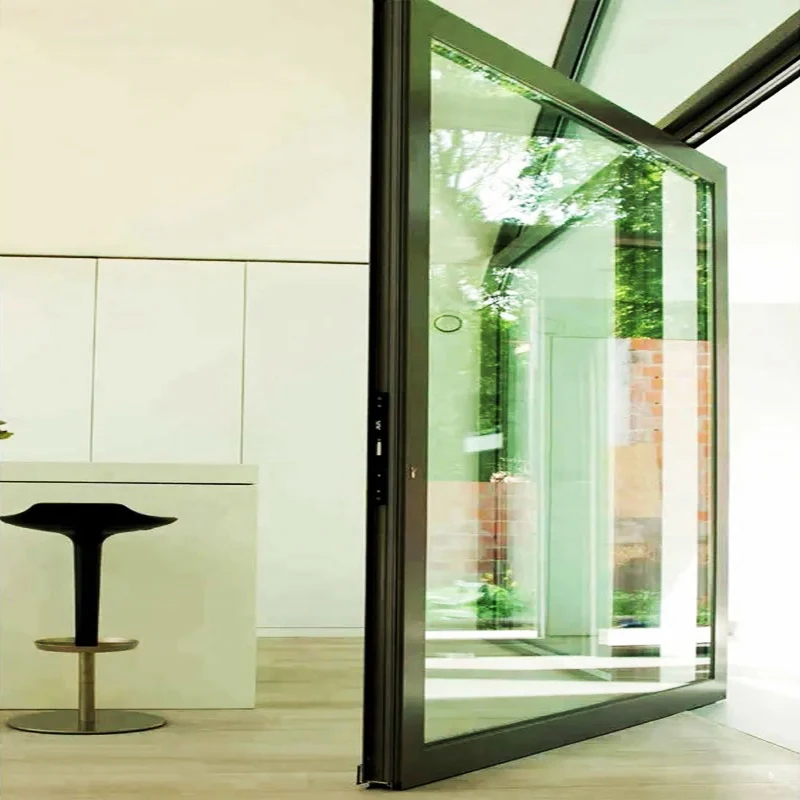 Forster Profile Steel Door Frame Pivot Entry Doors Modern Tempered ...