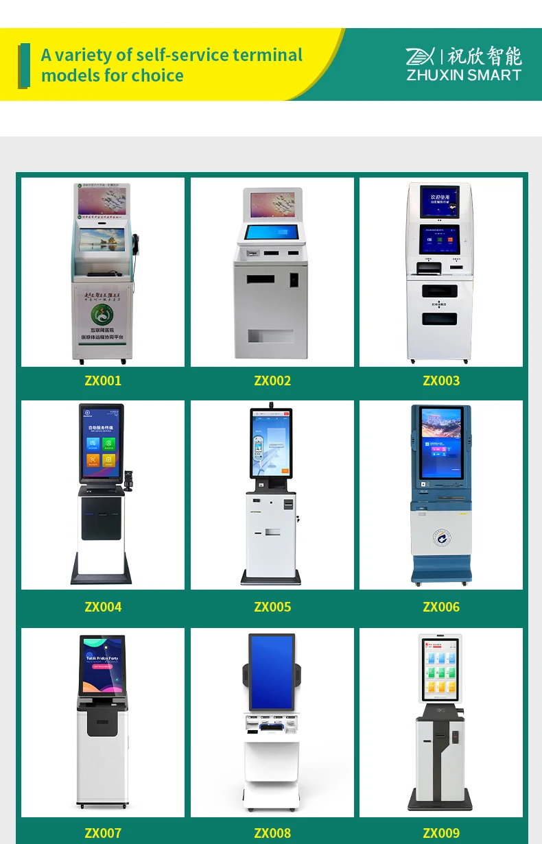 Counter Desktop Self Order Kiosk - QR Scanner & Pinpad