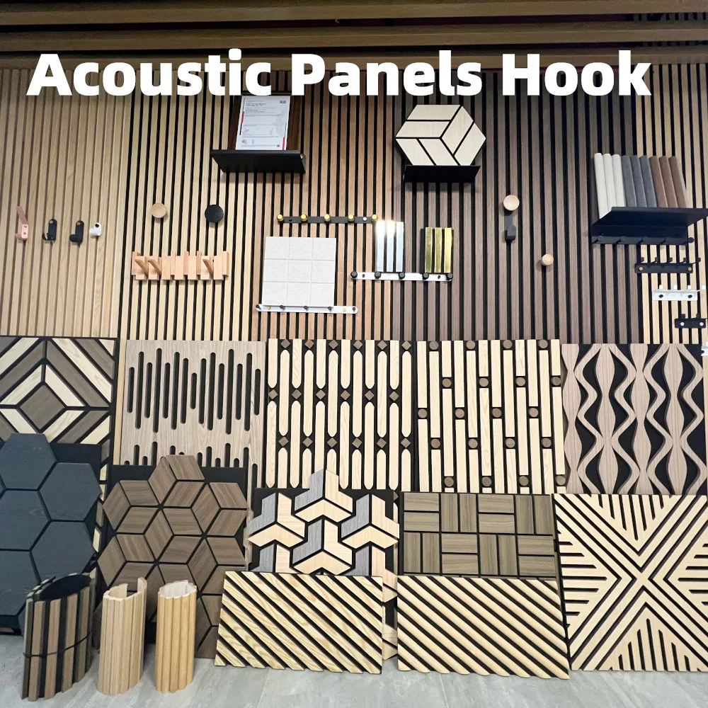 FEYT Modern Wood Slat Acoustic Wall Panels Stylish Decor Noise ...