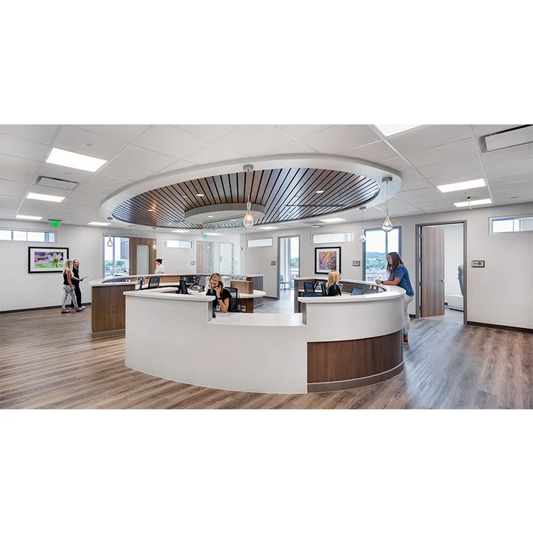 Reception Salon Reception Desks Popular White Round Medical Office ...
