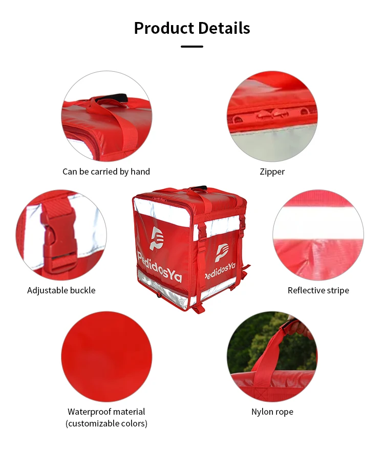 Hot and Cold Food Delivery Backpack Cooler Backpack Take Out Delivery ...