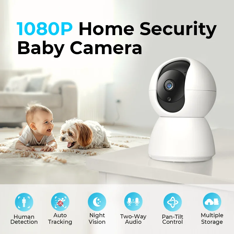 ICSEE Wireless Baby Monitor - 360 Panoramic Security Camera