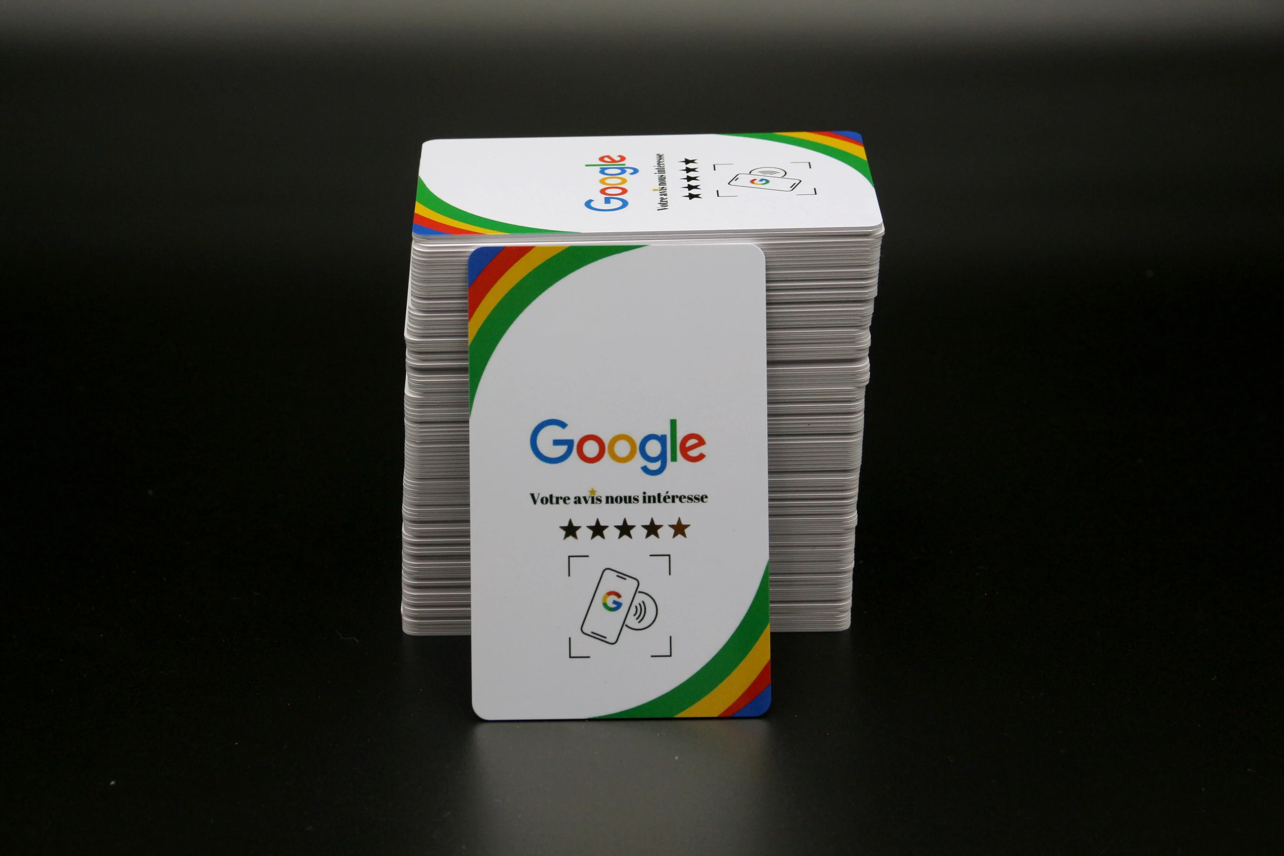 Custom Nfc Chip Programmable Qr Code Social Media Plastic Business Card ...