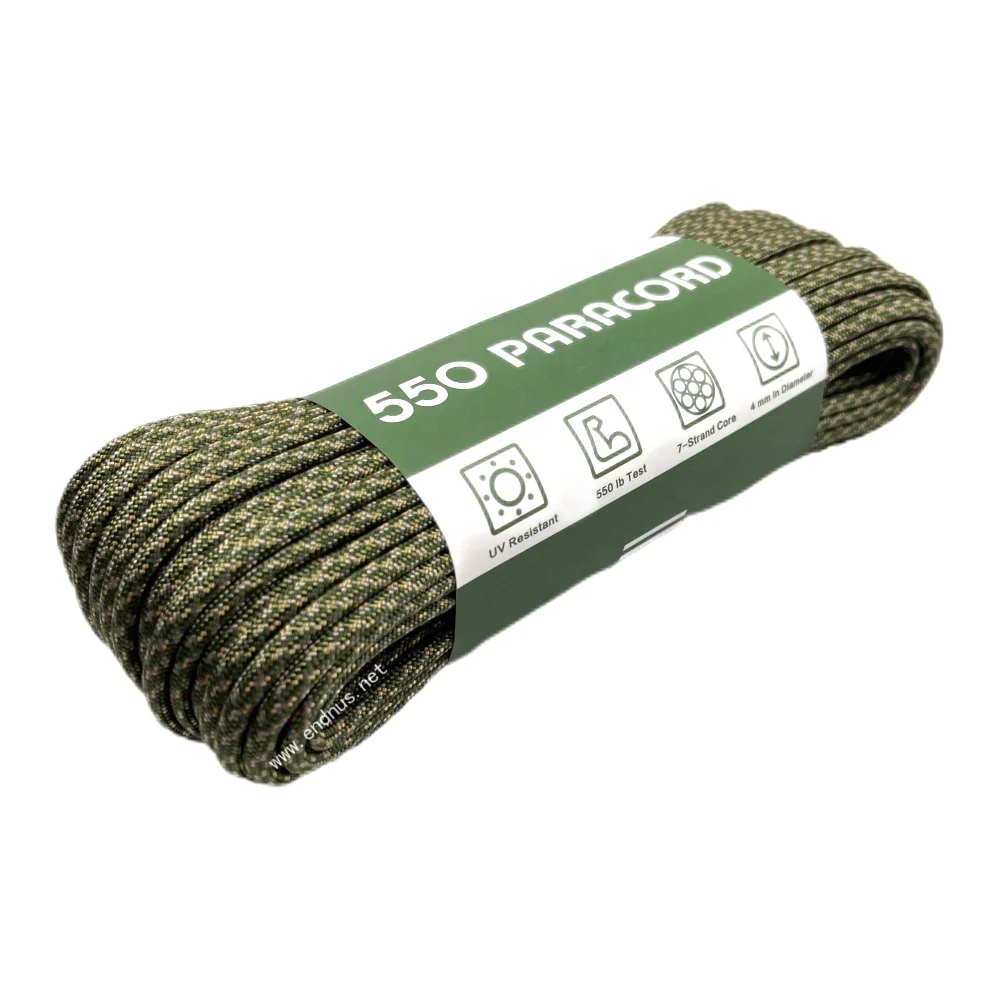 7 Inner Strands 100ft Hanks Survival Parachute Cord 550 Paracord - Buy ...