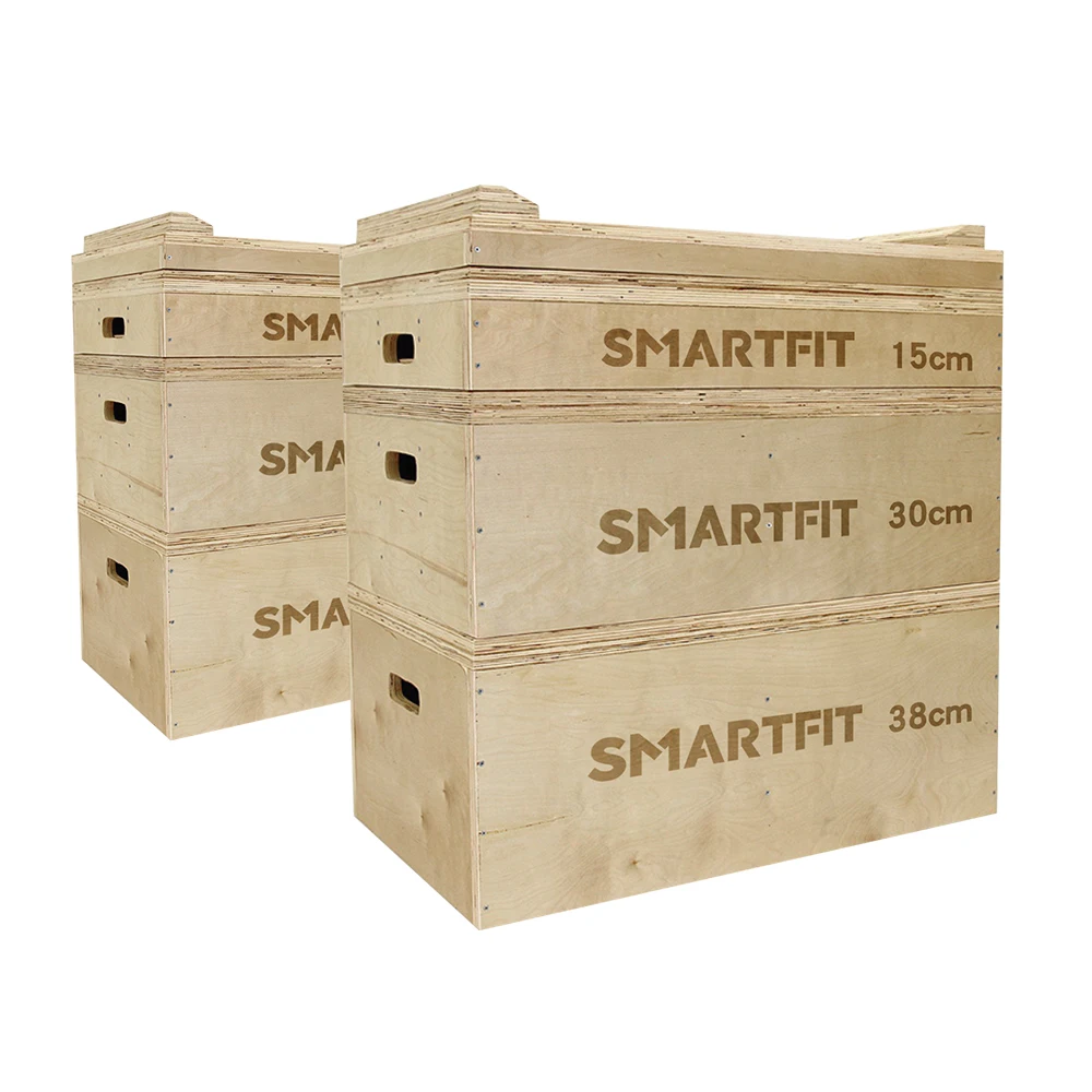 Smartfit Weightlifting Platform Wooden Stackable Jerk Blocks Boxes ...