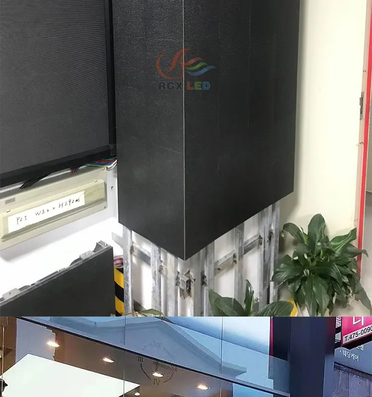 Right Angle Led Video Wall Panel Custom Shape Indoor P2.5 Wifi Remote ...