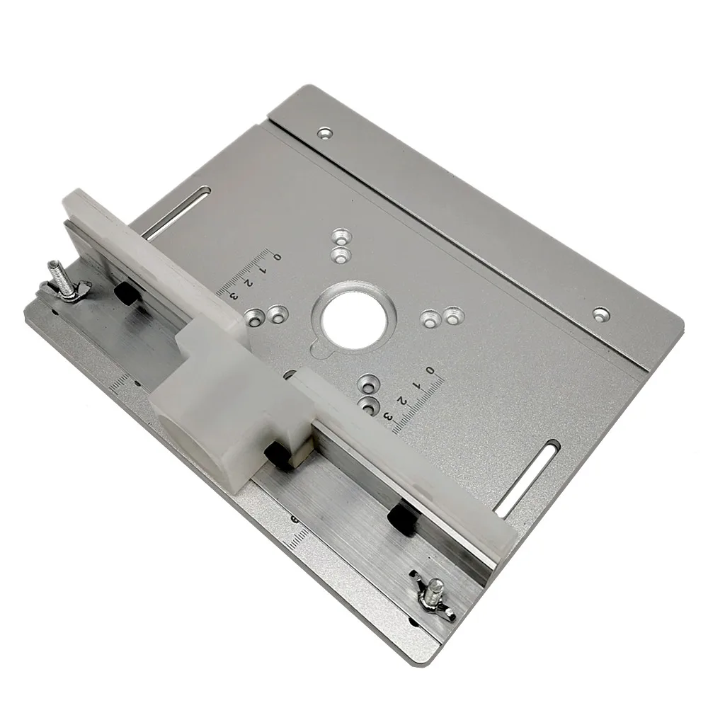 Aluminum Router Table Insert Plate W/ Miter Gauge For Woodworking ...
