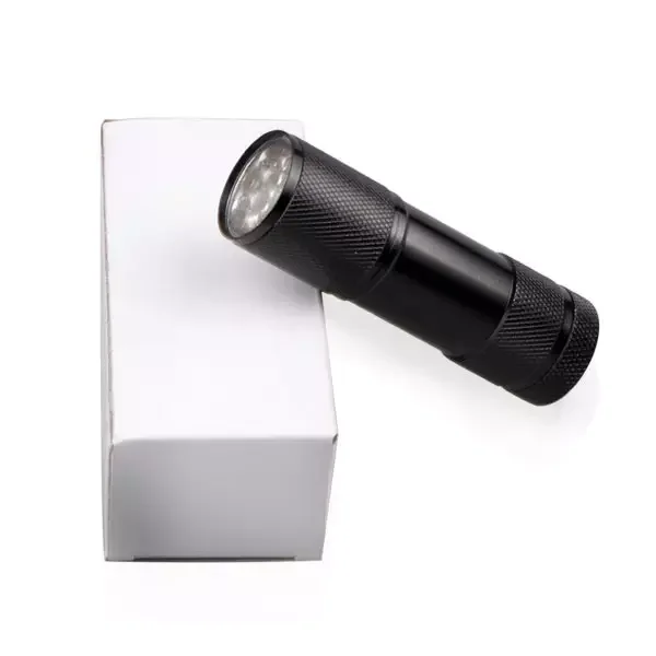 Small Flashlight 395nm 9 Led Mini Portable Ultraviolet Torch Light Uv ...