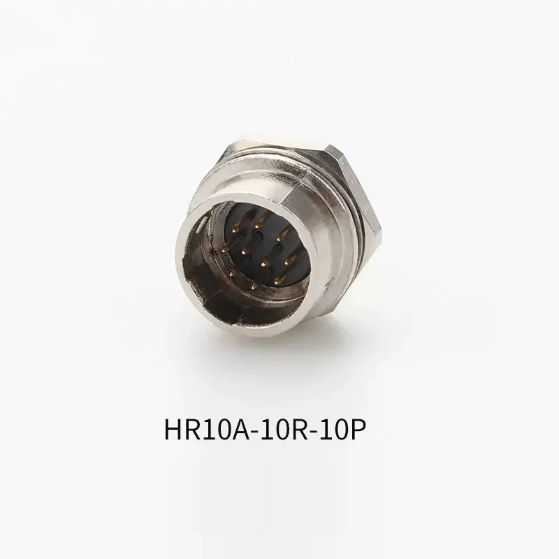 Compatible With Hirose Connector Hr10a-10p-10p 10 Pin Male Plug Push Pull Connector With ...
